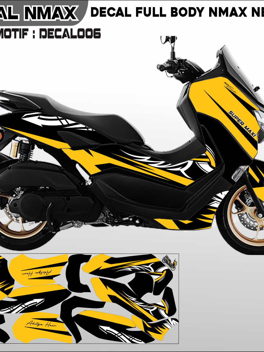 Jual YAMAHA NMAX DECAL FULL BODY NMAX LAMINASI GLOSY & DOFF DECAL FULL ...