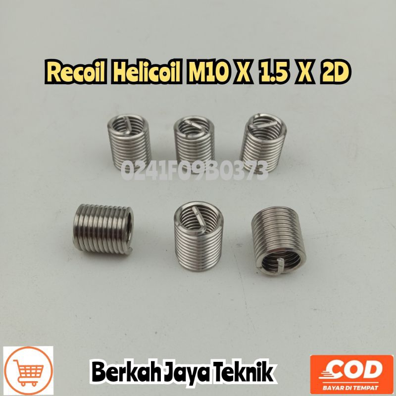 Jual Recoil m10x1.5 2D helicoil cocok untuk drat baut 14 kasar industri ...