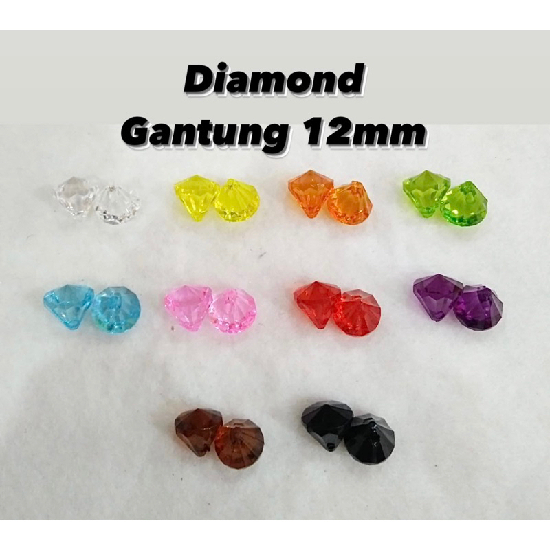 Jual Diamond Gantung 10mm / 12mm / 14mm / 18mm.. AC / Bening | Shopee ...