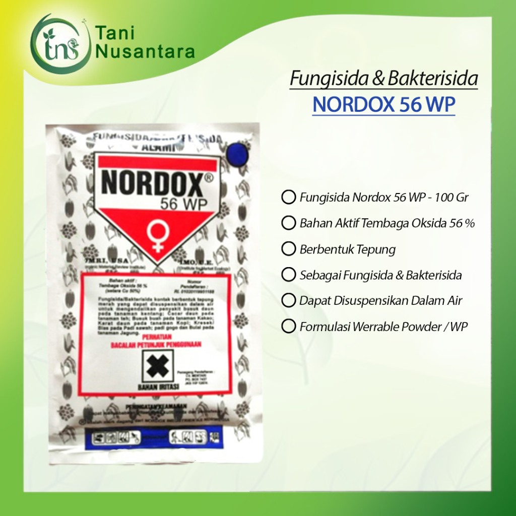 Jual Obat Pertanian Fungisida & Bakterisida NORDOX 56WP [100gr ...
