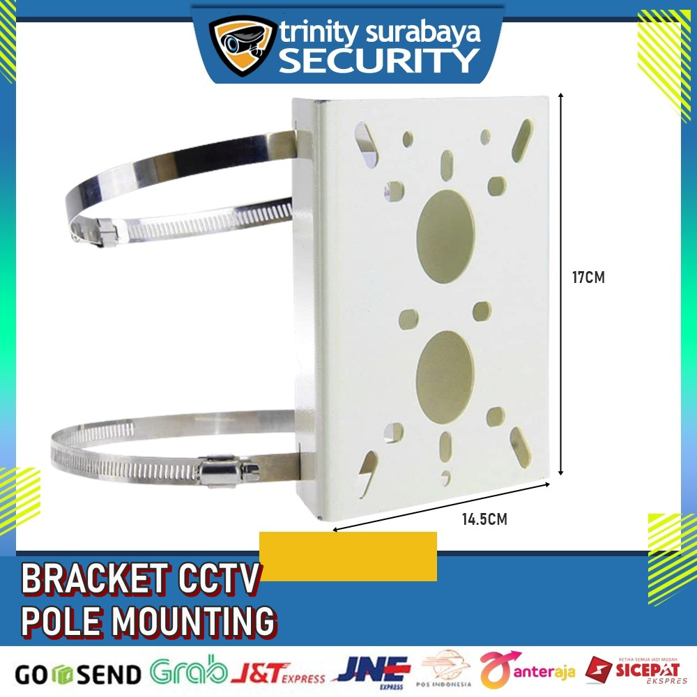 Jual Bracket CCTV Pole Mounting / Bracket Tiang Sedang Trinity | Shopee Indonesia