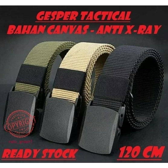 Jual Ikat pinggang pria gesper pria canvas Tactical ikat pinggang polos ...
