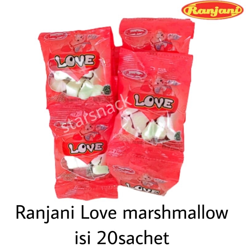 Jual Ranjani Love marshmallow isi 20pc/pak | Shopee Indonesia