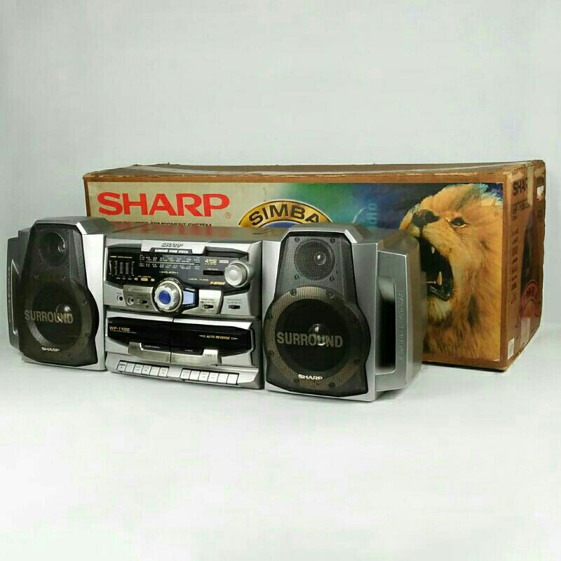 Jual TAPE RADIO COMPO SHARP SIMBA WF-1100L(S) | Shopee Indonesia