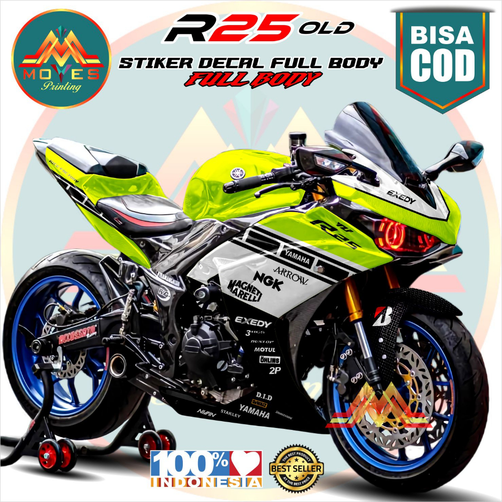 Jual Stiker striping R25 Fullbody Simple Decal Stiker Striping R25 ...