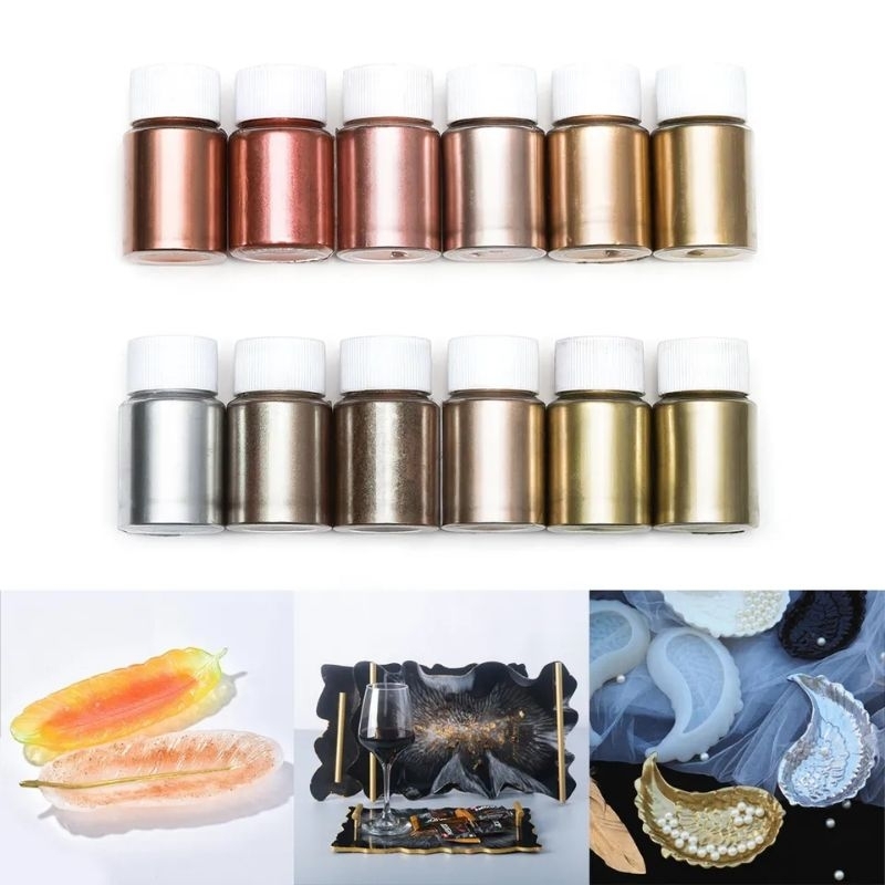 Jual Bubuk Pewarna Mica Metallic Marble Marmer Mika Powder Untuk Resin ...