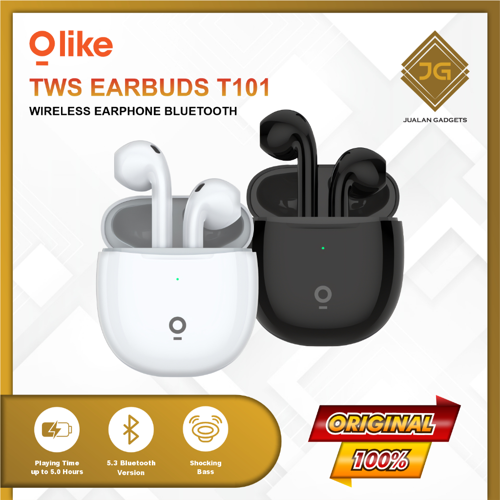 Jual Olike T101 Wireless TWS Earphone Bluetooth - Garansi Resmi | Shopee Indonesia