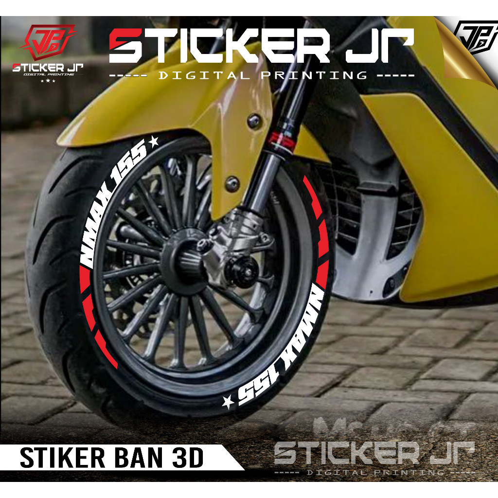 Jual Sticker Ban / Font Ban / Tire Bomb / 3D stiker ban NMAX 155 ...