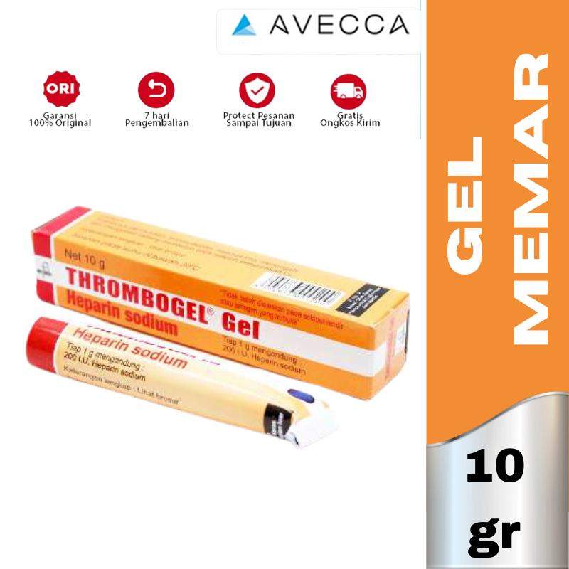 Jual Thrombogel Heparin 10 Gram / Gel Mengatasi Memar / Mencegah ...