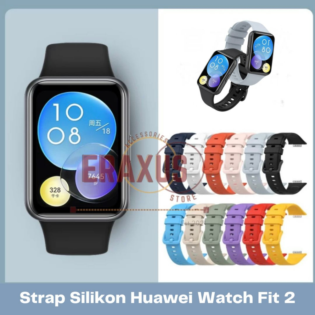 Jual Eraxus Strap Silicone Huawei Watch Fit 2 2022 / Fit 2 Active Tali ...