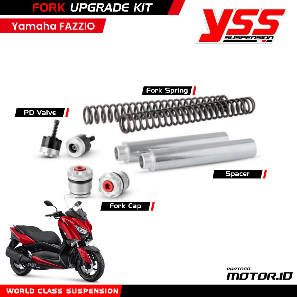 Jual YSS FRONT FORK UPGRADE KIT YAMAHA XMAX 250 UPGRADE KIT SHOCK DEPAN ...