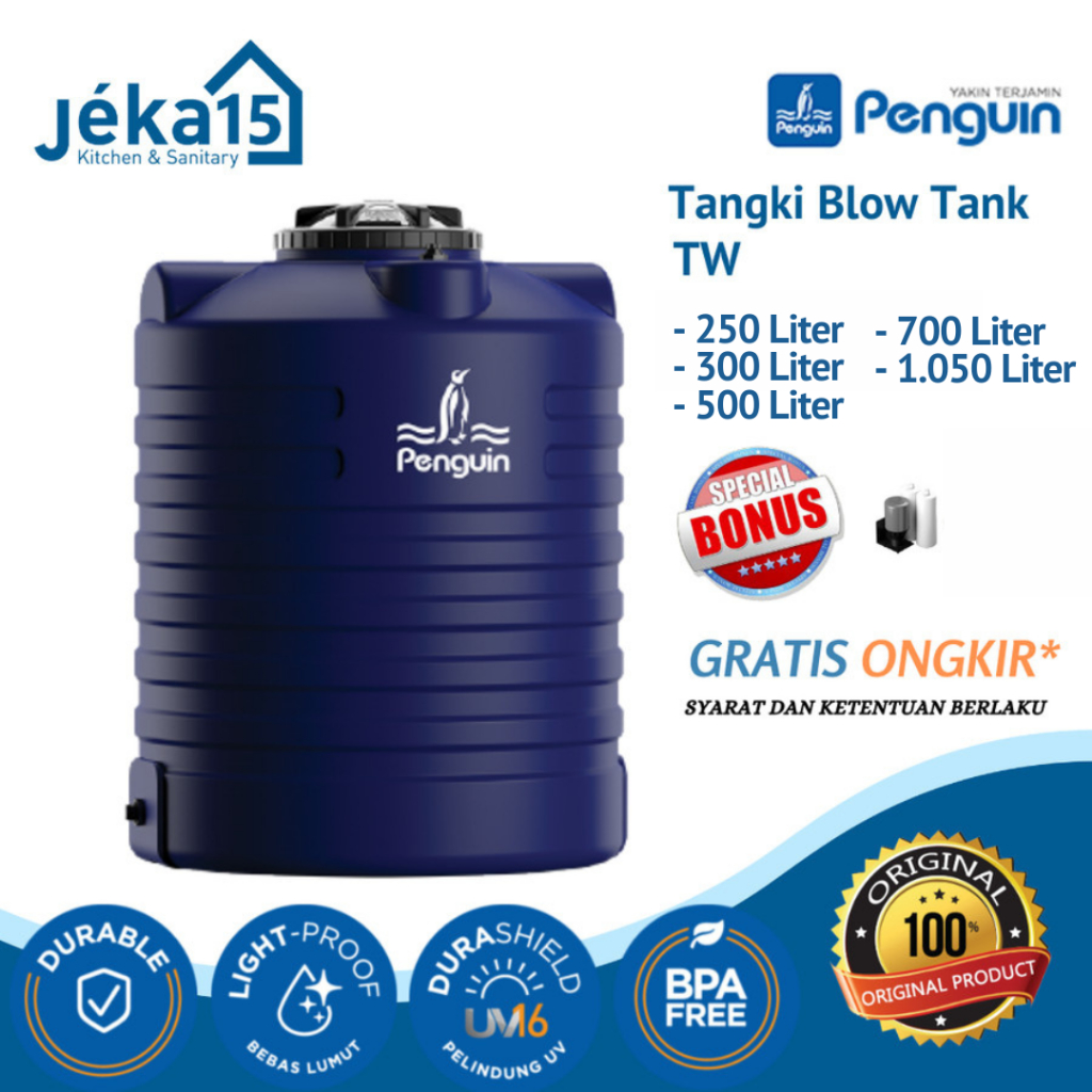 Jual Tangki Air / Tandon / Toren PENGUIN TW 250 L - 1050 L | Shopee ...