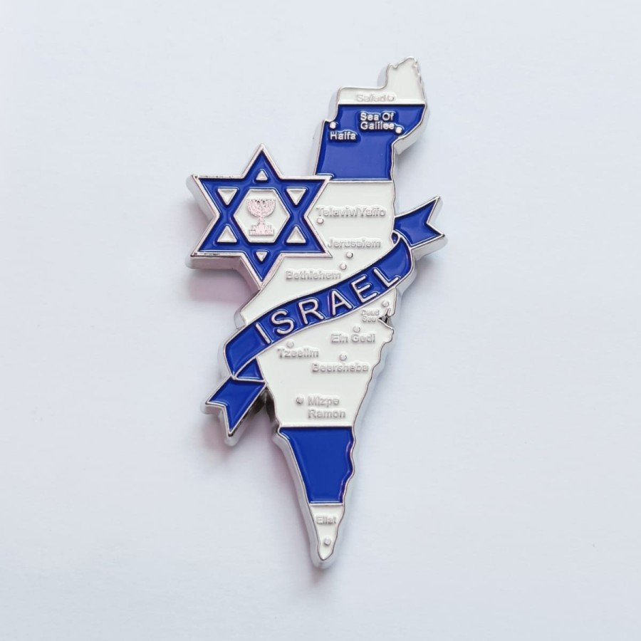 Jual Souvenir magnet kulkas peta Israel map oleh oleh negara Israel ...