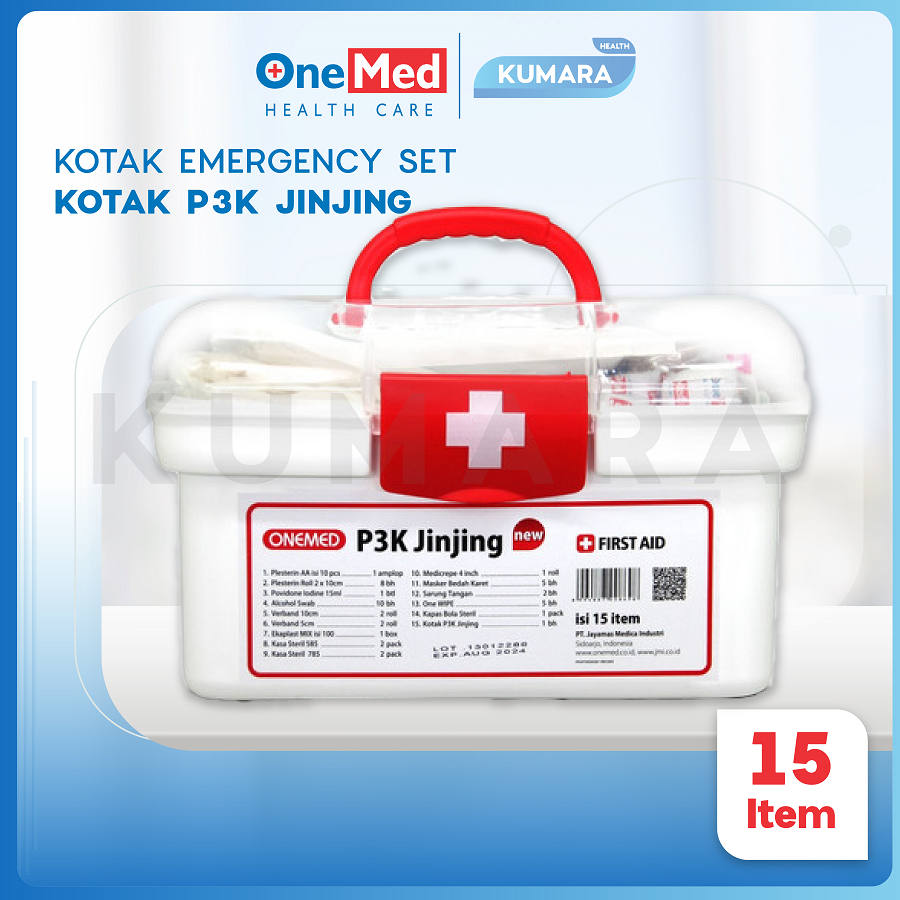 Jual ONEMED - Kotak P3K Plastik Jinjing + Isi / Kotak Emergency Set ...