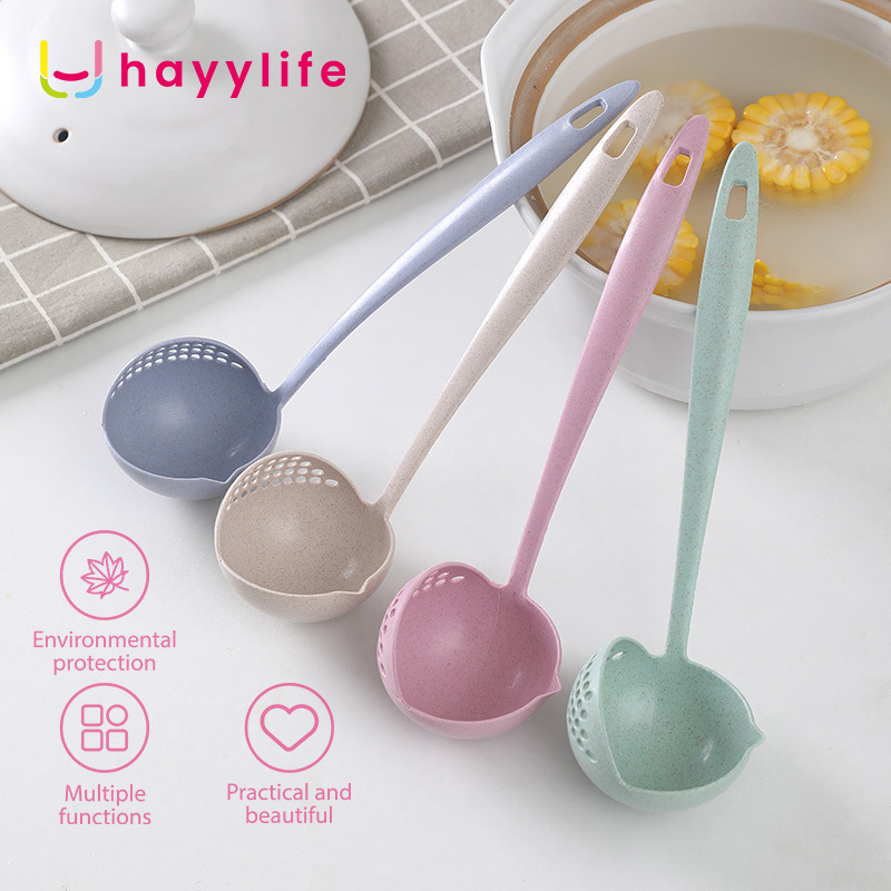 Jual HAYYLIFE Sendok Multifungsi - Sendok Dapur 2 In1 Sendok Sup Kuah ...