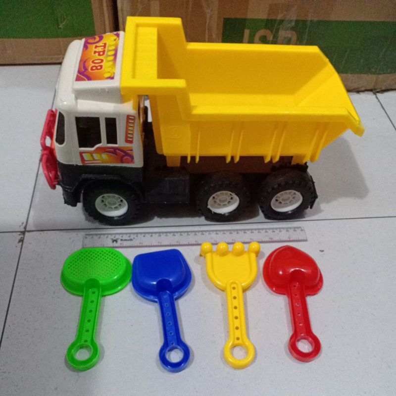 Jual Mainan Mobil Truk Pasir besar + sekop pasir TP 08 | Shopee Indonesia