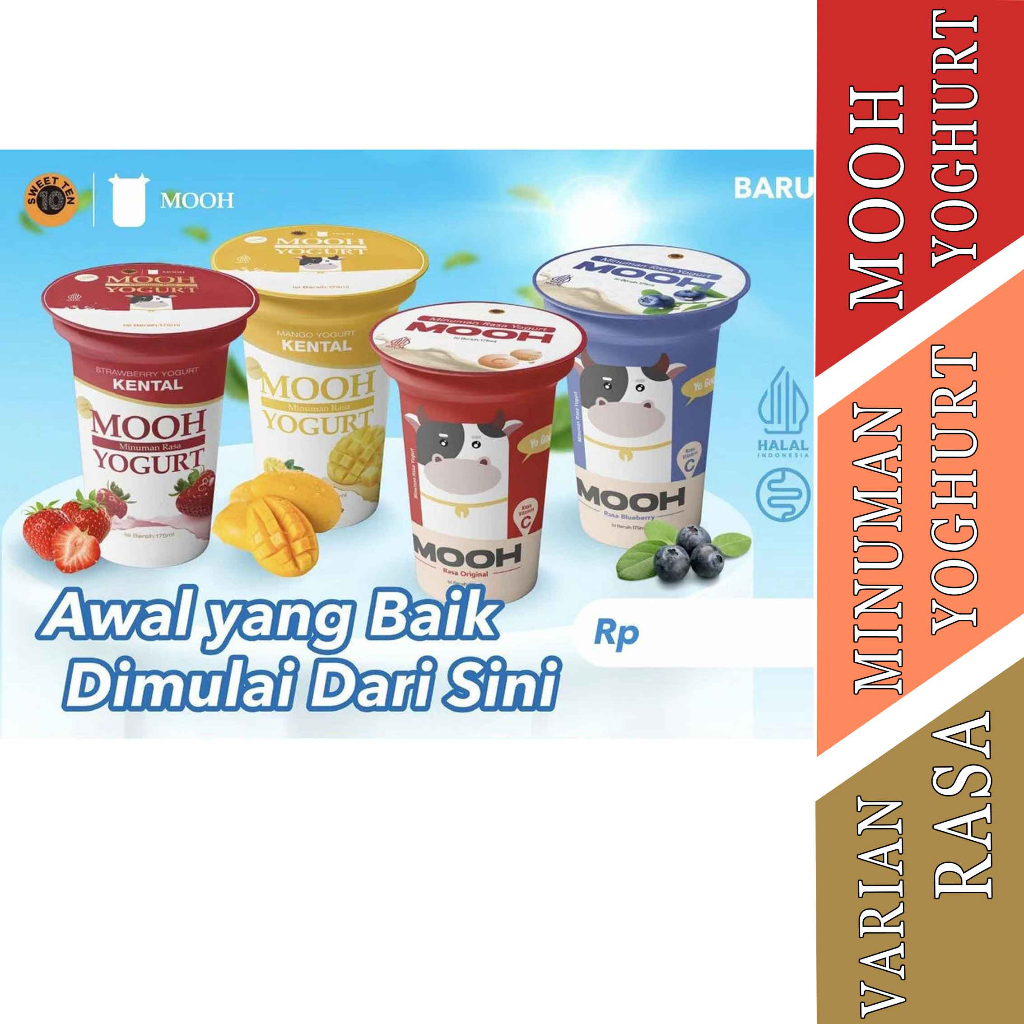 Jual Yogurt- Varian Rasa- MOOH Yogurt- Minuman Yogurt- 175ml | Shopee Indonesia