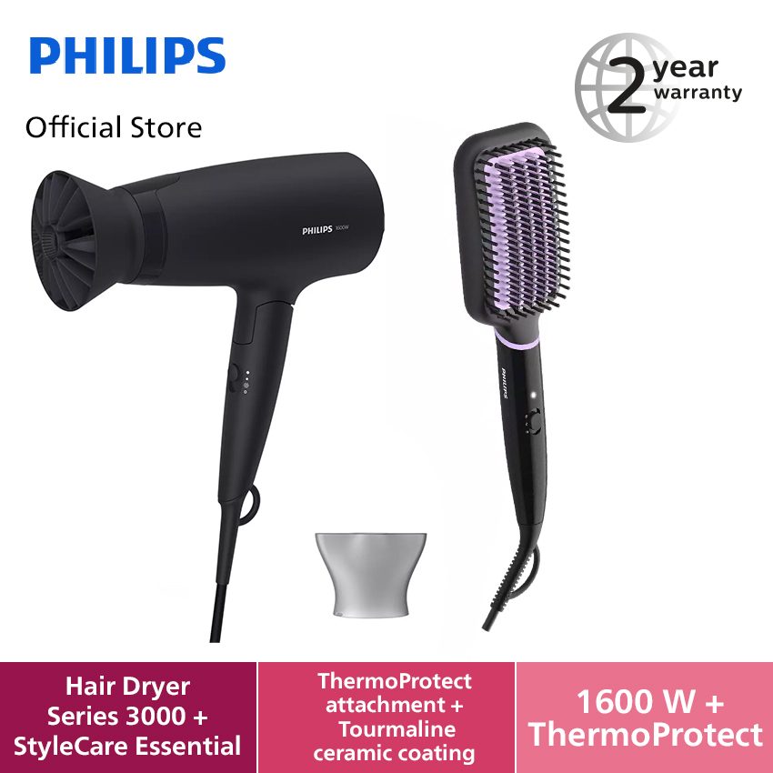 Jual Philips Beauty Set - Hair Dryer BHD308/10 + Straightening BHH880 ...