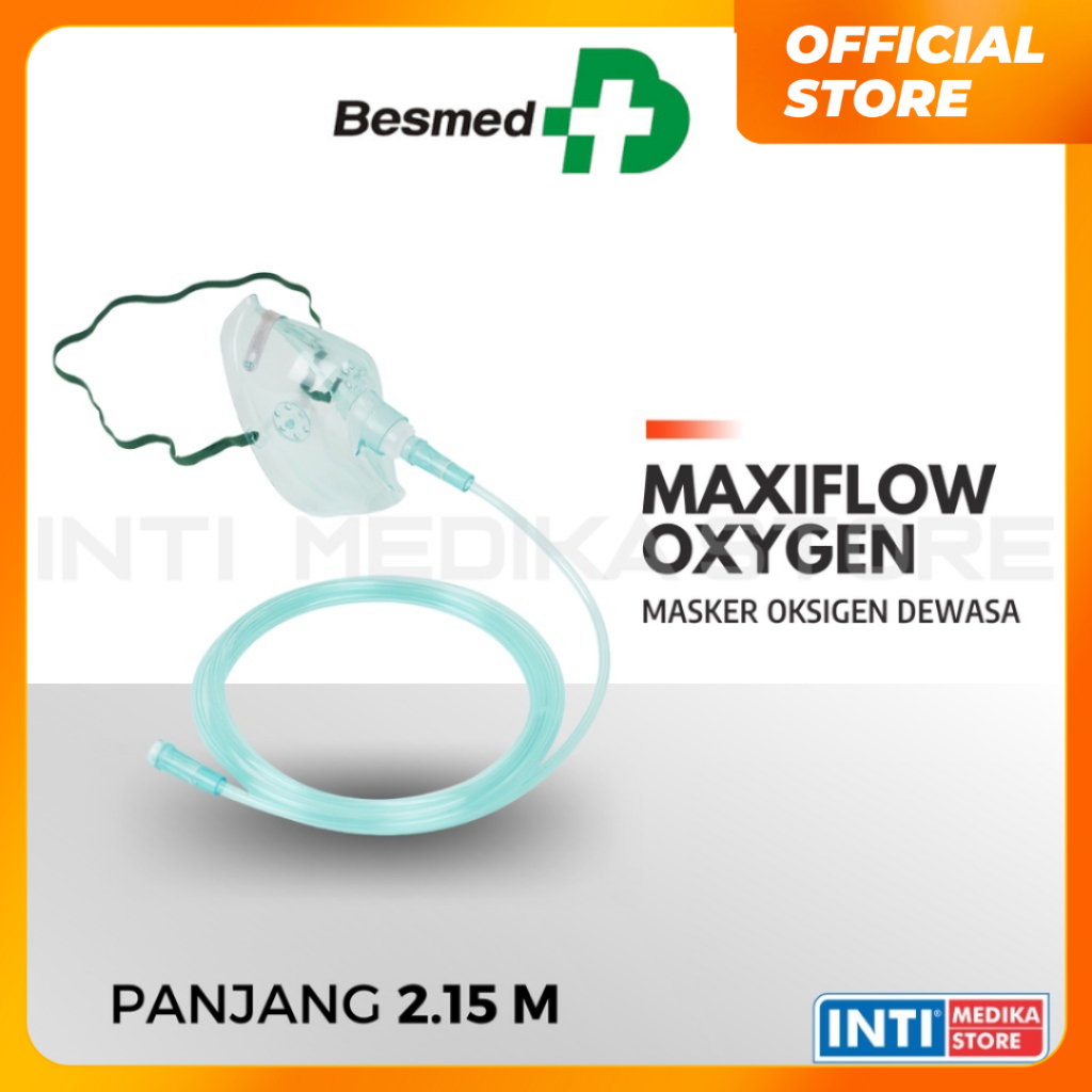 Jual BESMED - Maxiflow Masker Oksigen Dewasa / Maxiflow Oxygen Mask ...