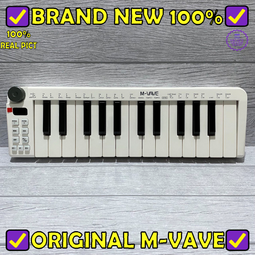 Jual M Vave Midi Keyboard Controller Bluetooth Smk 25 Mini 25 Keys Portable Shopee Indonesia