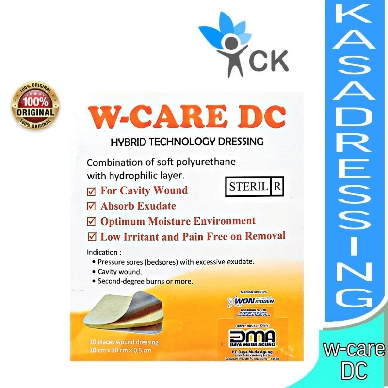 Jual W CARE DC / W CARE AH SACHET dressing untuk decubitus | Shopee ...