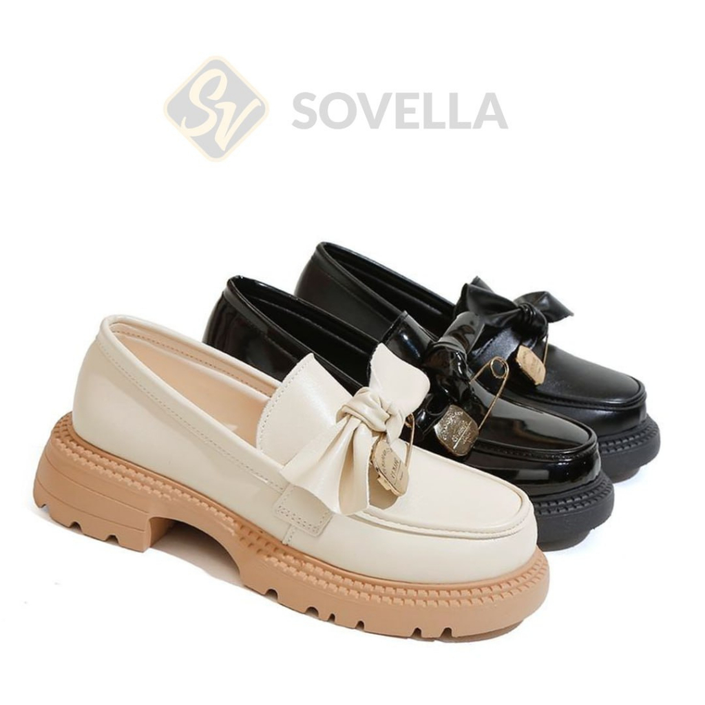 Jual SOVELLA Rose Sepatu Wanita Loafers Korean Style | Shopee Indonesia