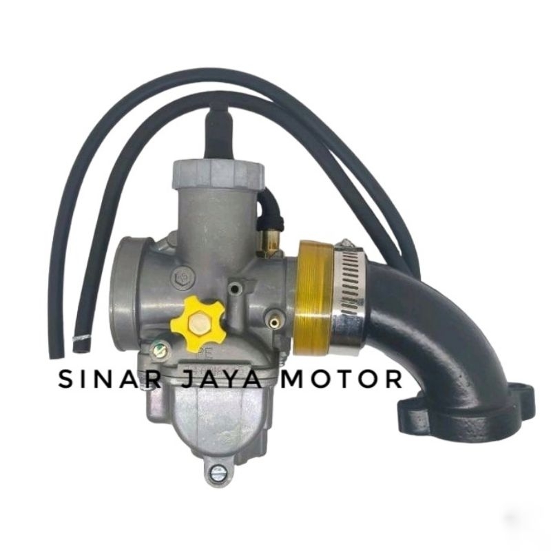 Jual karburator karbu pe plus intek miring manipol karburator pe intek intake 24 26 28 | Shopee ...