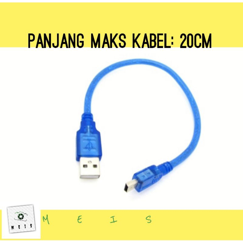 Jual Kabel Data Mini USB for Arduino Nano V3 20cm | Shopee Indonesia