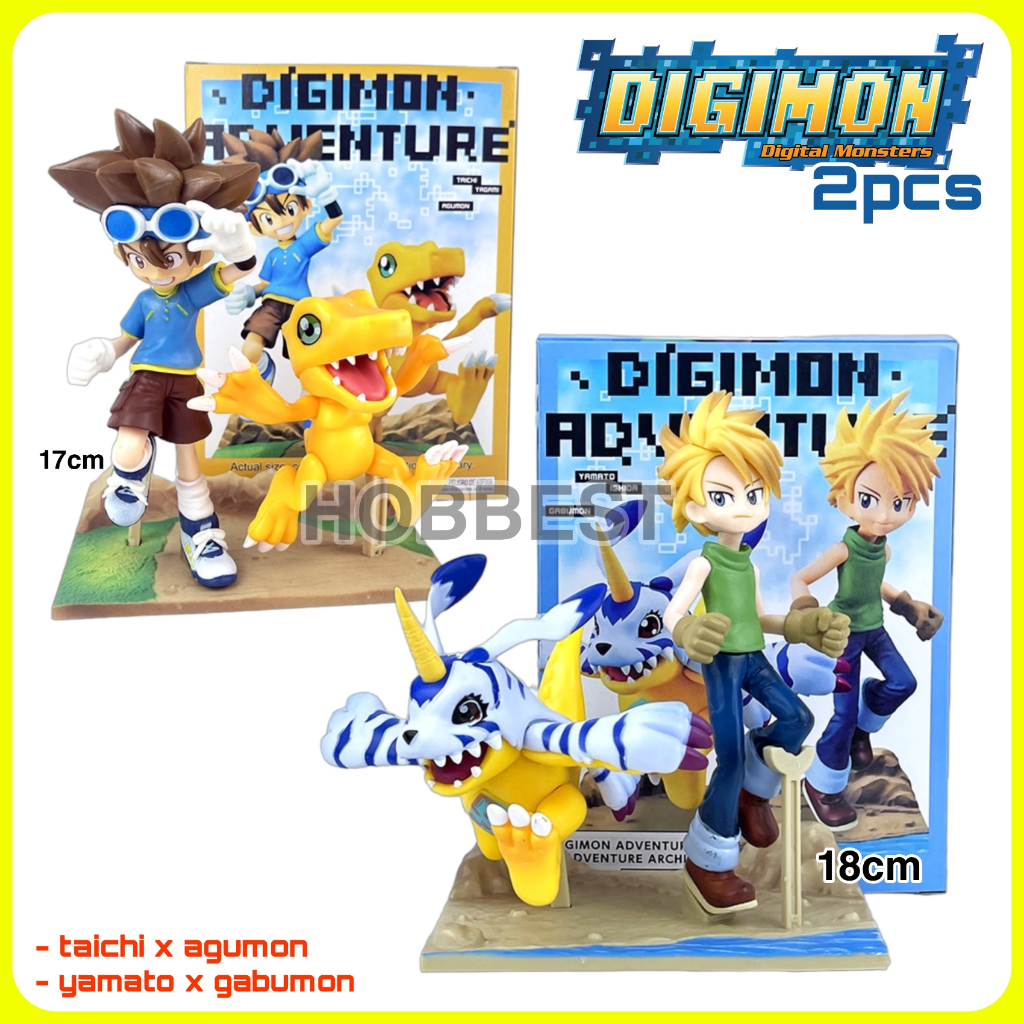 Jual Action Figure DIGIMON ADVENTURE isi 2 pcs - Miniatur Pajangan ...