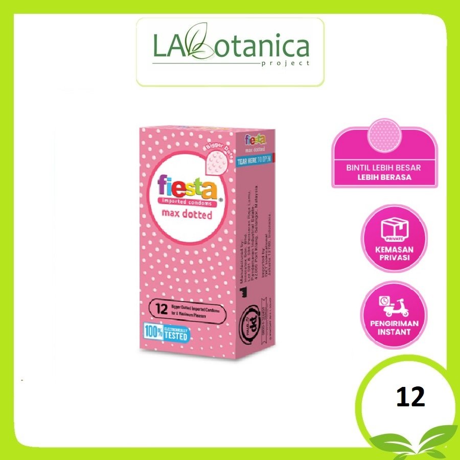Jual KONDOM FIESTA MAX DOTTED (ISI 12 Pcs) | Shopee Indonesia