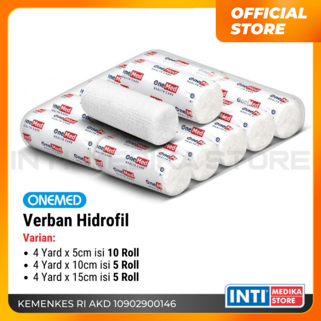 Jual ONEMED - Verban Kasa Hidrofil Steril | Perban Pembalut Luka ...