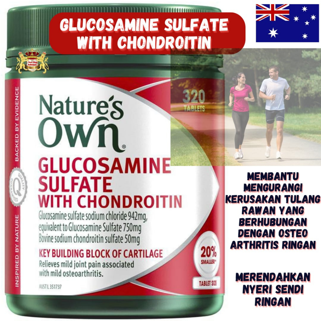 Jual nature's own glucosamine sulfate with chondroitin - joint health ...