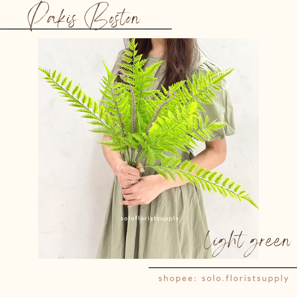 Jual PAKIS BOSTON FERN ARTIFICIAL DEKORASI DEDAUNAN DAUN HIJAU DAUN ...