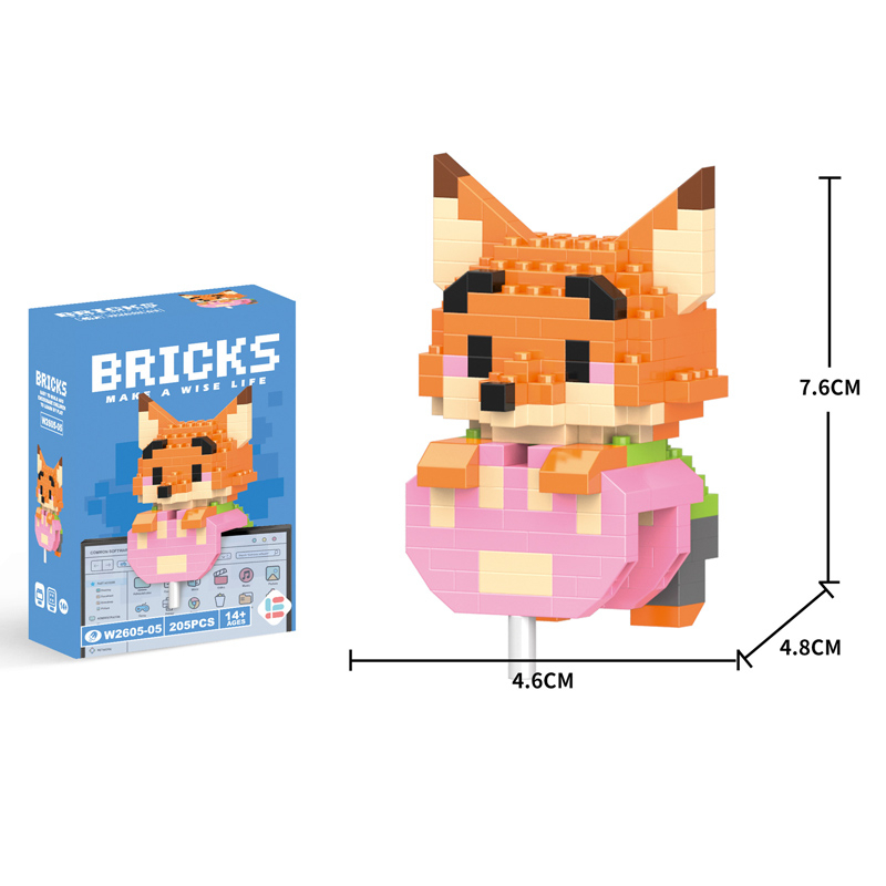 Jual Mini Blok Lucu Karakter Kartun Mainan Balok Susun Mainan Anak ...