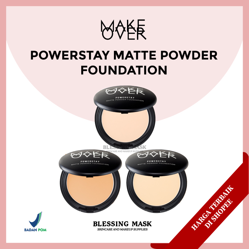 Jual MAKE OVER Powerstay Matte Powder Foundation 12g | MakeOver Bedak ...