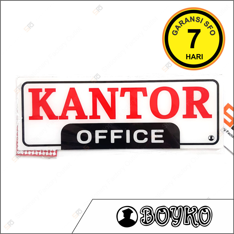 Jual Akrilik Office / Kantor - Acrylic Sign Standard 25cm x 9cm - SFO ...