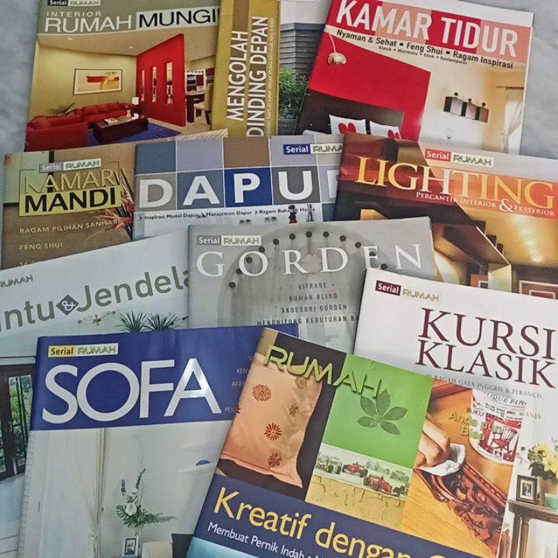 Jual Preloved Majalah Design Interior Rumah - Serial Rumah Design ...