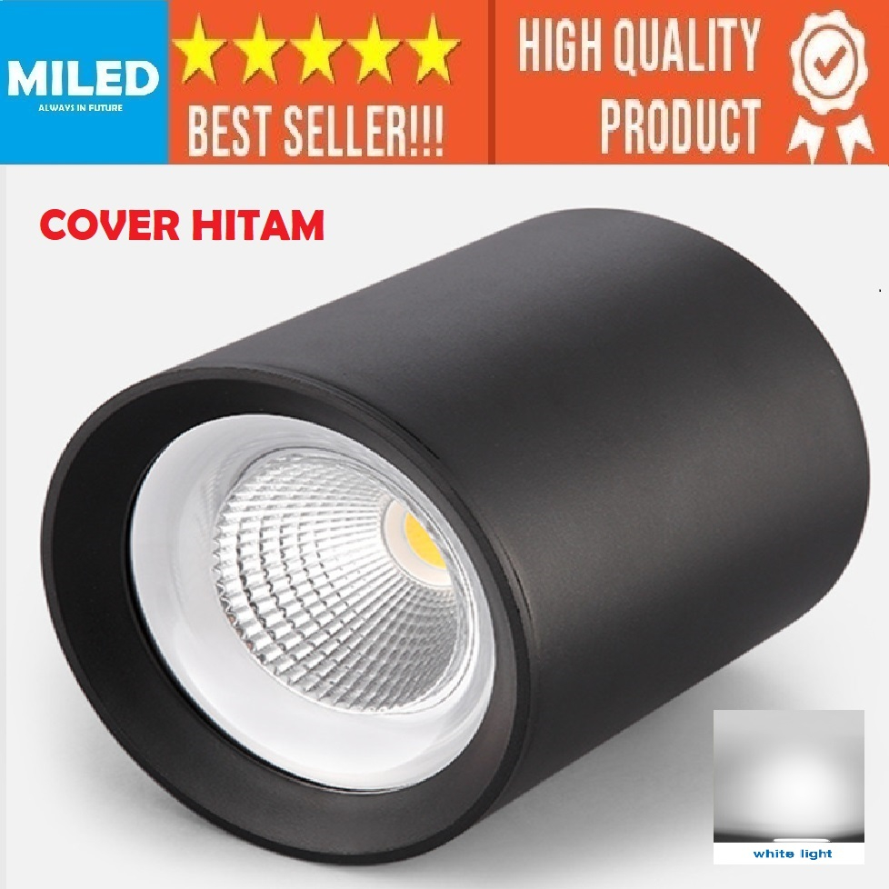 Jual DOWNLIGHT OUTBOW LED 10 WATT / LAMPU PLAFON TIMBUL BENTUK BULAT COVER HITAM / LAMPU TERAS ...