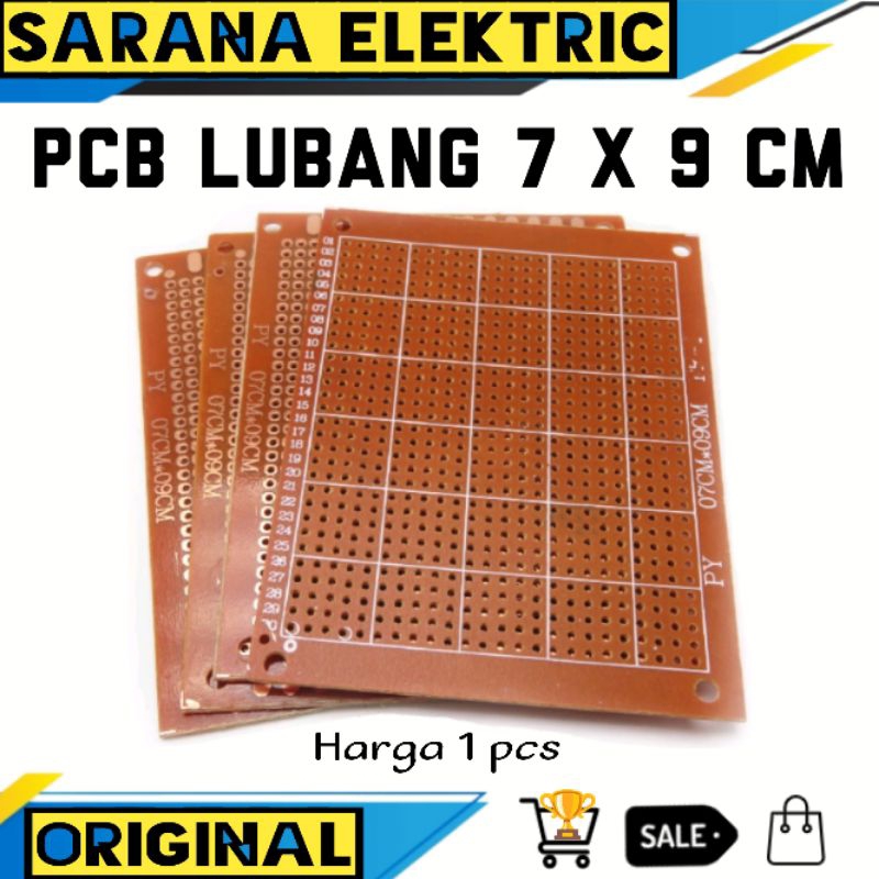Jual PCB 7X9 7X9CM 7X9 CM LUBANG FIBER DOT MATRIX PROTOTYPE UNIVERSAL 7 ...