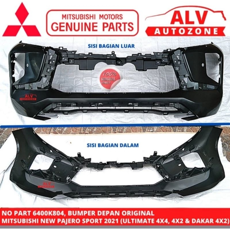 Jual BUMPER DEPAN ORIGINAL MITSUBISHI NEW PAJERO SPORT TAHUN 2021 (TYPE ...