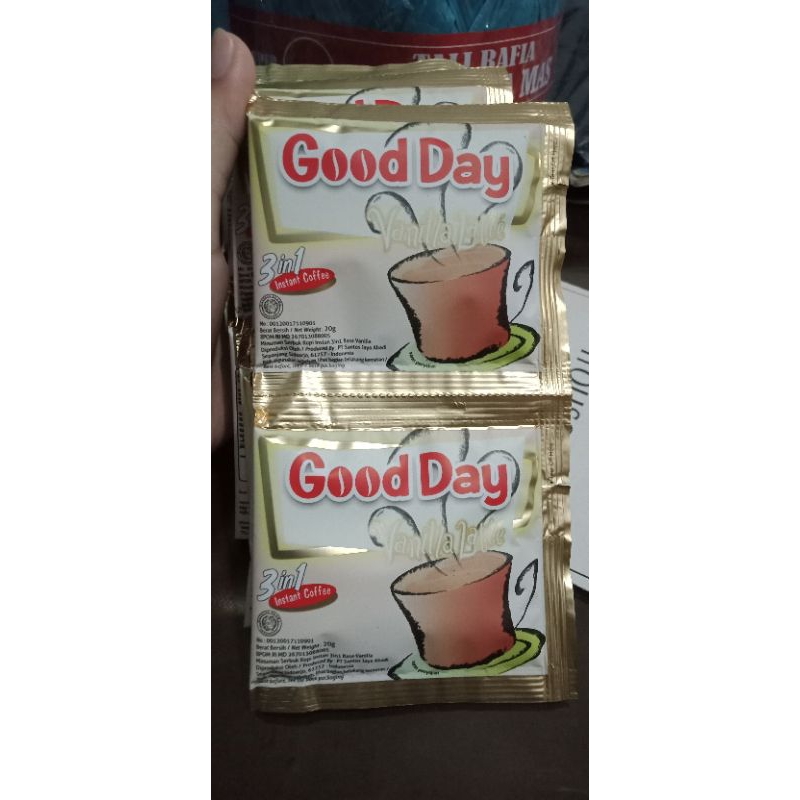Jual Good Day Vanilla Latte 1 renteng isi 10 | Shopee Indonesia