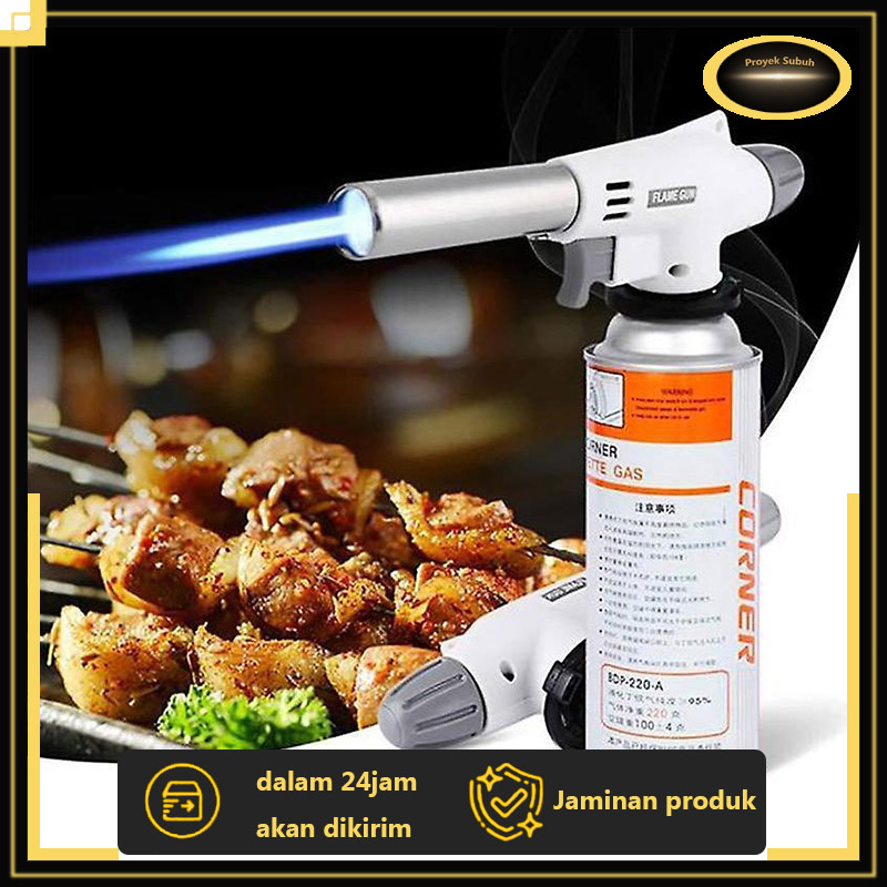 Jual Kepala Portable Gas Torch Flame Gun Butane Blow Torch Gun alat las heating mentai brulee ...