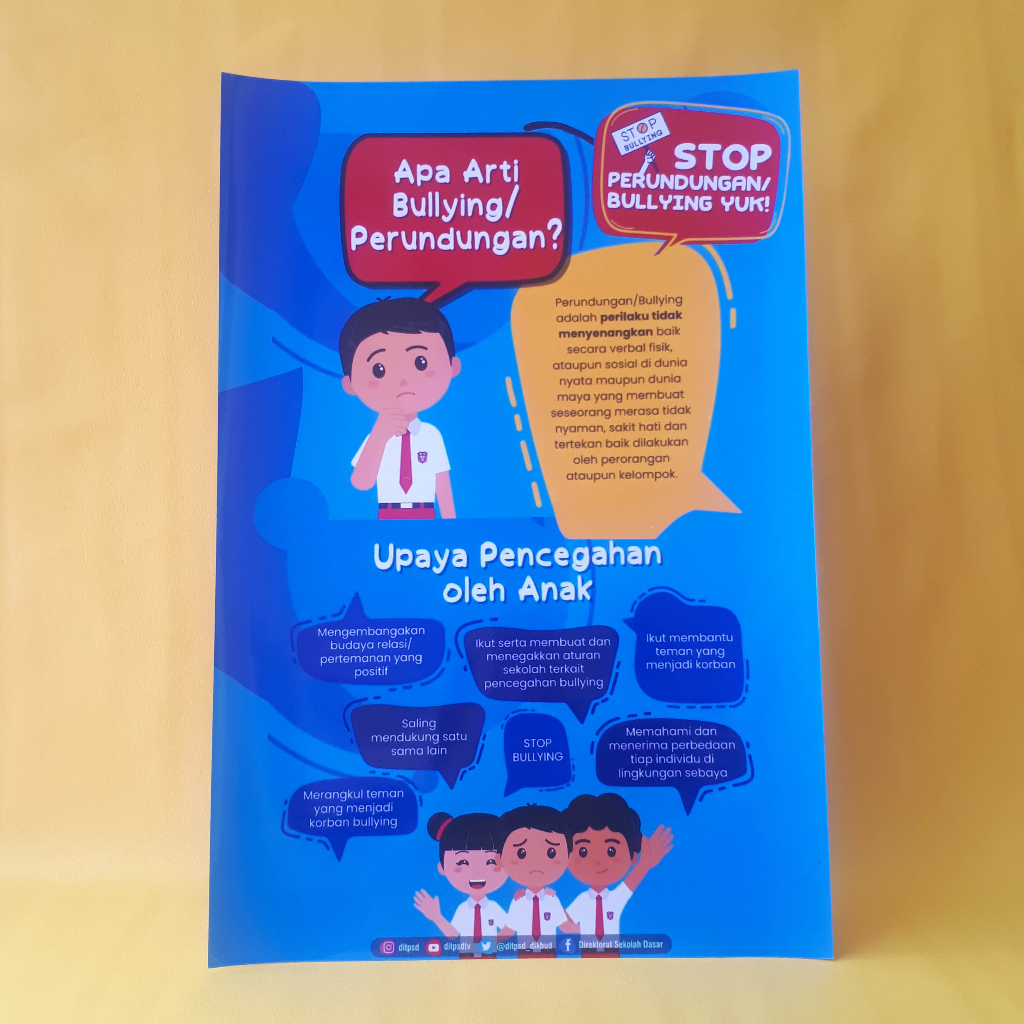 Jual Poster Stop Bullying | Apa Arti Bullying / Perundungan | Poster Pencegahan Bullying ...