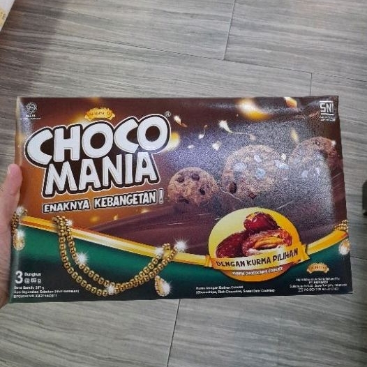 Jual Choco Mania Gift Pack CHOCOLATE CHIPS COOKIES dengan Kurma 207gr | Shopee Indonesia
