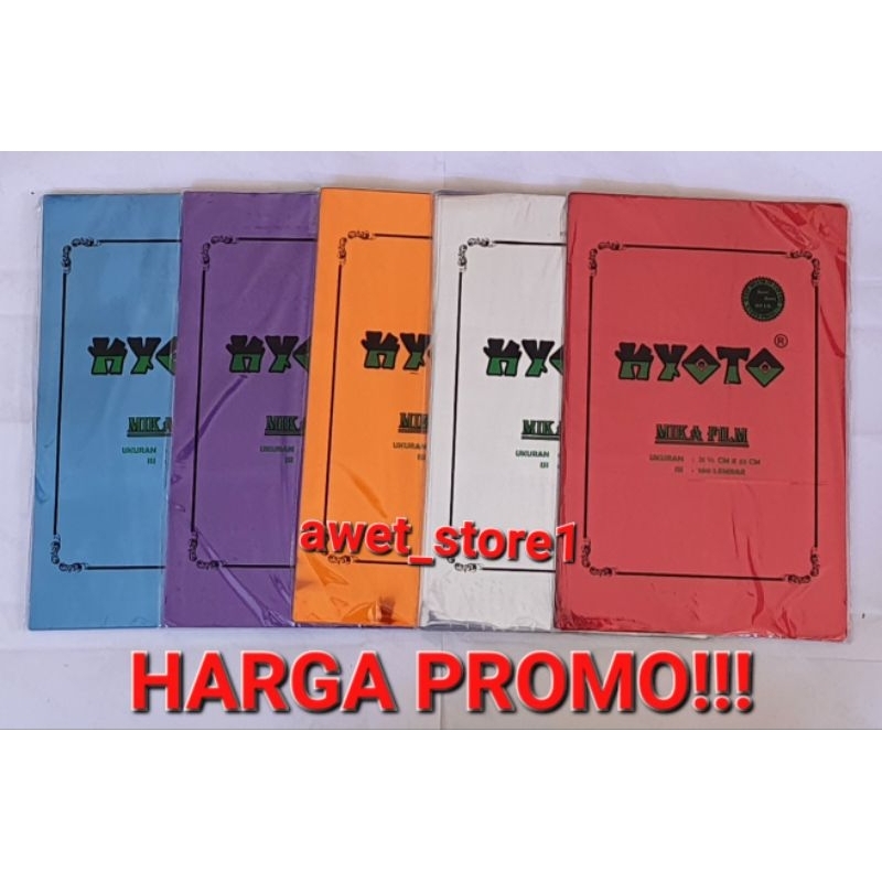 Jual Mika Cover Plastik Jilid F4 Kyoto 70 micron (1 Pak isi 100 lbr ...