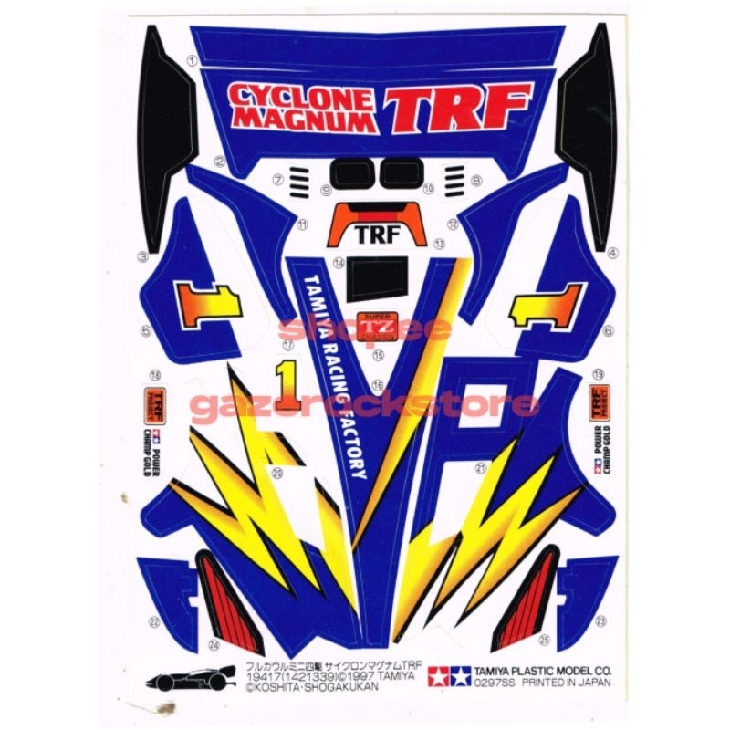 Jual Stiker Tamiya Cyclone Magnum TRF Cutting Vinyl | Shopee Indonesia