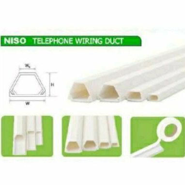 Jual Kabel Duct Niso tc-5 TC5 panjang 1 meter + double tape cable dak pelindung kabel putih ...