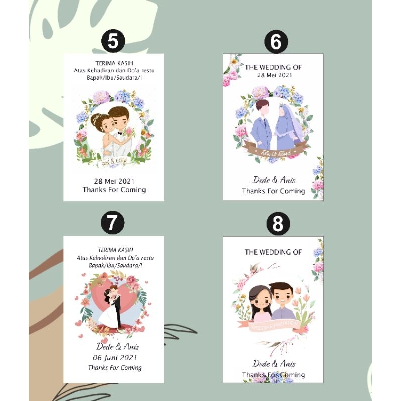 Jual Undangan Custom / Undangan pernikahan / Undangan Nikah / Undangan ...