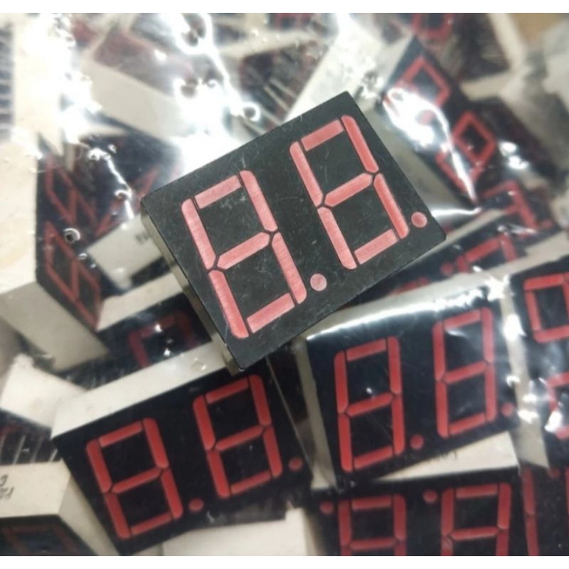 Jual led ,LED seven Segment - Warna: Merah- harga 2pcs | Shopee Indonesia