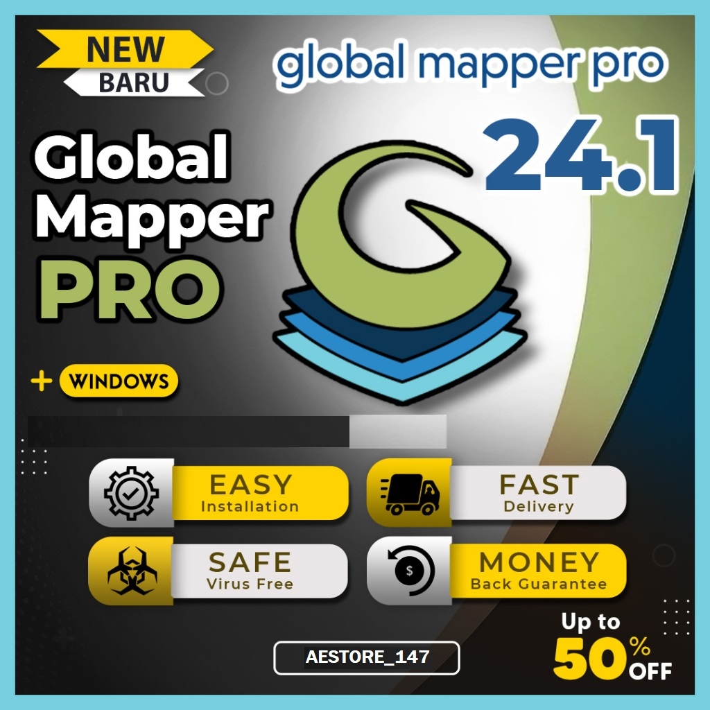 Jual Global Mapper Pro 24.1 Build 021423 Latest Update 2023 Lifetime ...